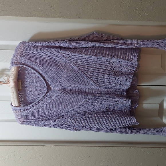 Altar'd State | Sweaters | Periwinkle Sweater With Great Patterns On ...